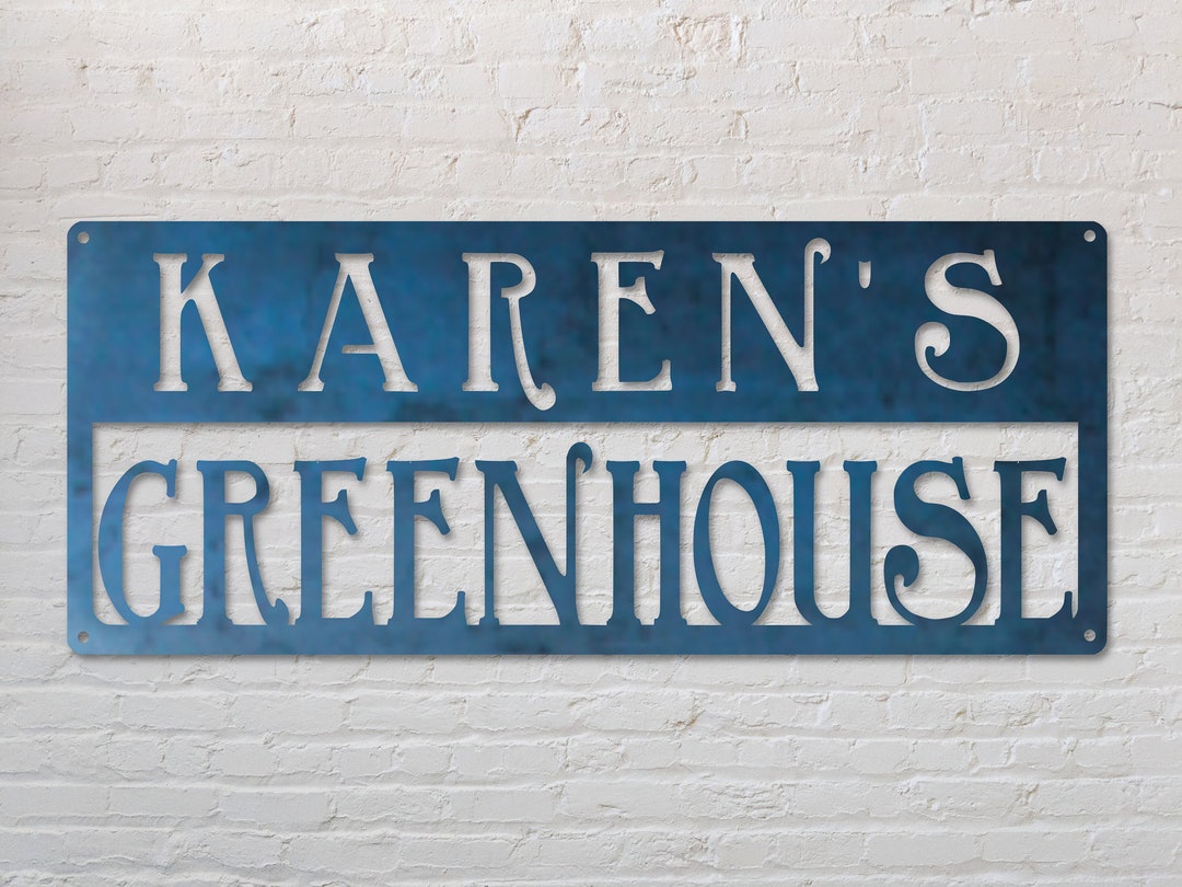 Personalized Rustic Metal Sign - Personalized Garden Sign - Home Gifts ...