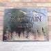 Personalized Metal Mountain Sign - Mountain Home Metal Sign ...