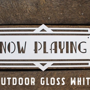 Metal Art Deco Now Playing Marquee Sign Vintage Cinema Decor | Etsy