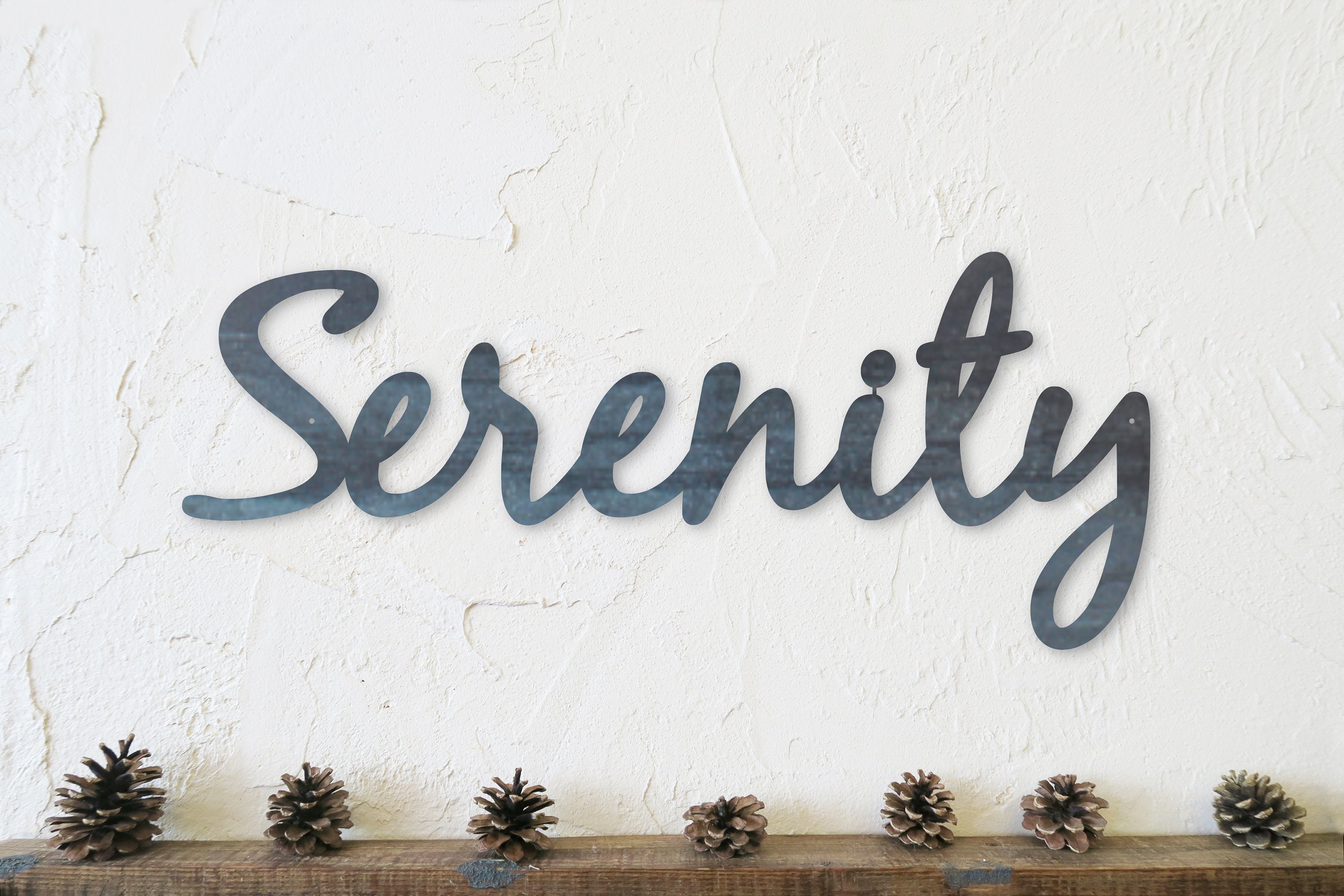 LARGE Cursive Word Sign Custom Metal Wall Art Personalized - Etsy