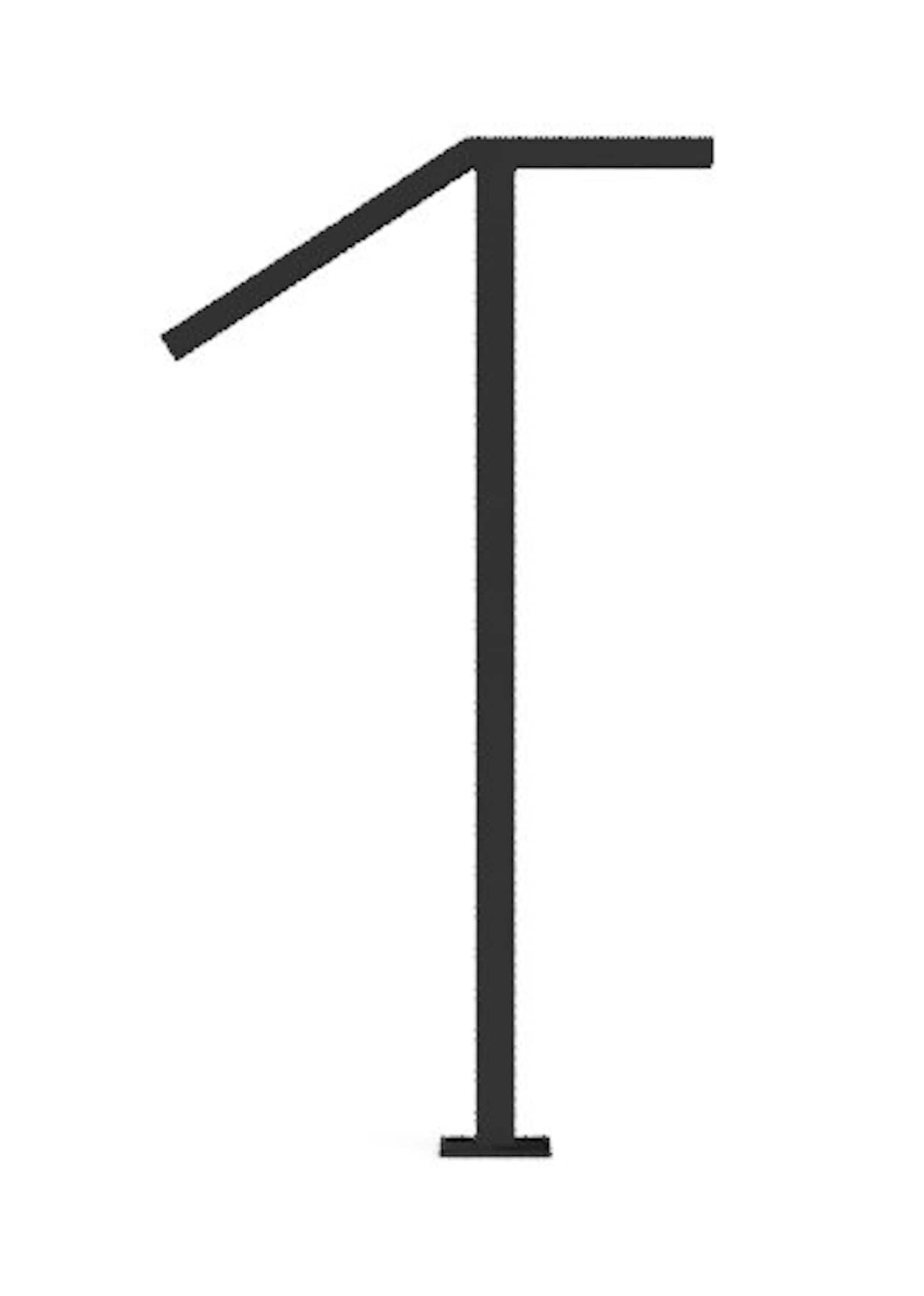 1 Step Handrail Metal Grab Rail for One Stair Modern or - Etsy