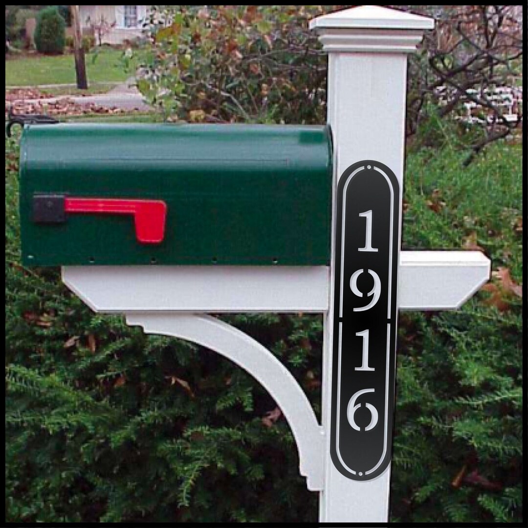 2 Pack Mailbox House Numbers - Personalized House Number Plaque ...