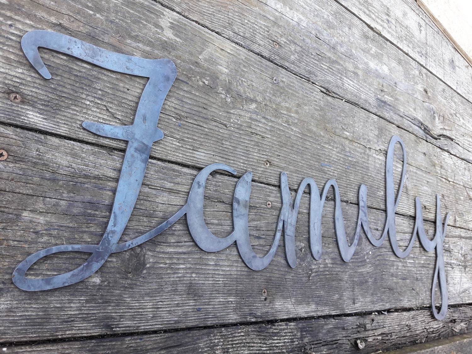 Family Metal Sign Rustic Metal Signs Family Home Decor - Etsy