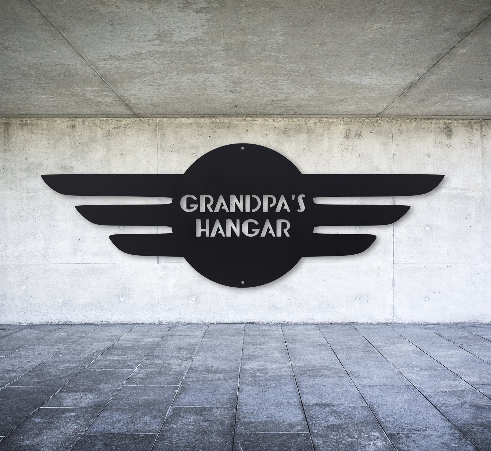 Personalized Metal Hangar Sign Aviation Decor Airplane - Etsy
