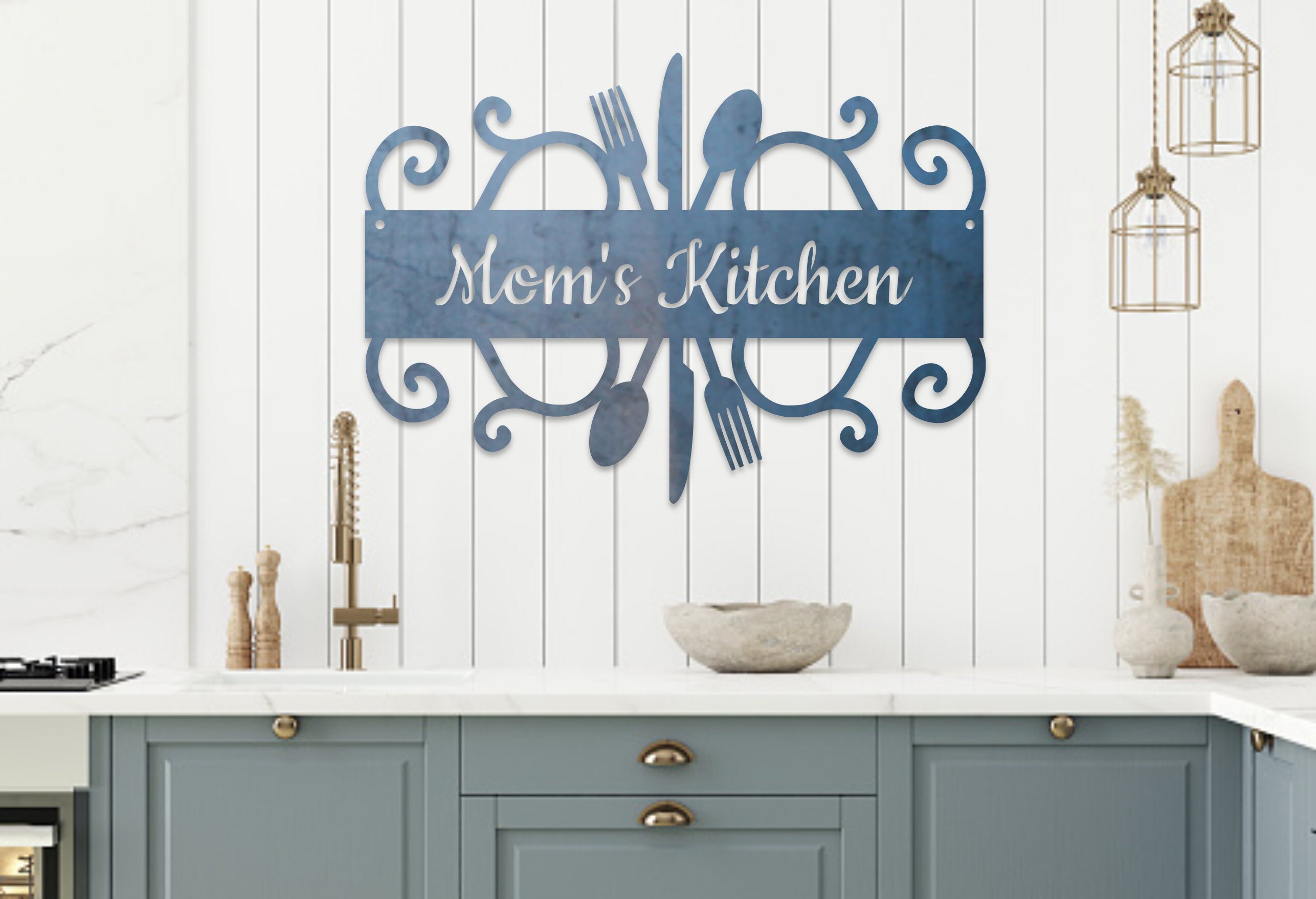 Custom Kitchen Sign Custom Metal Kitchen Wall Art Modern | Etsy