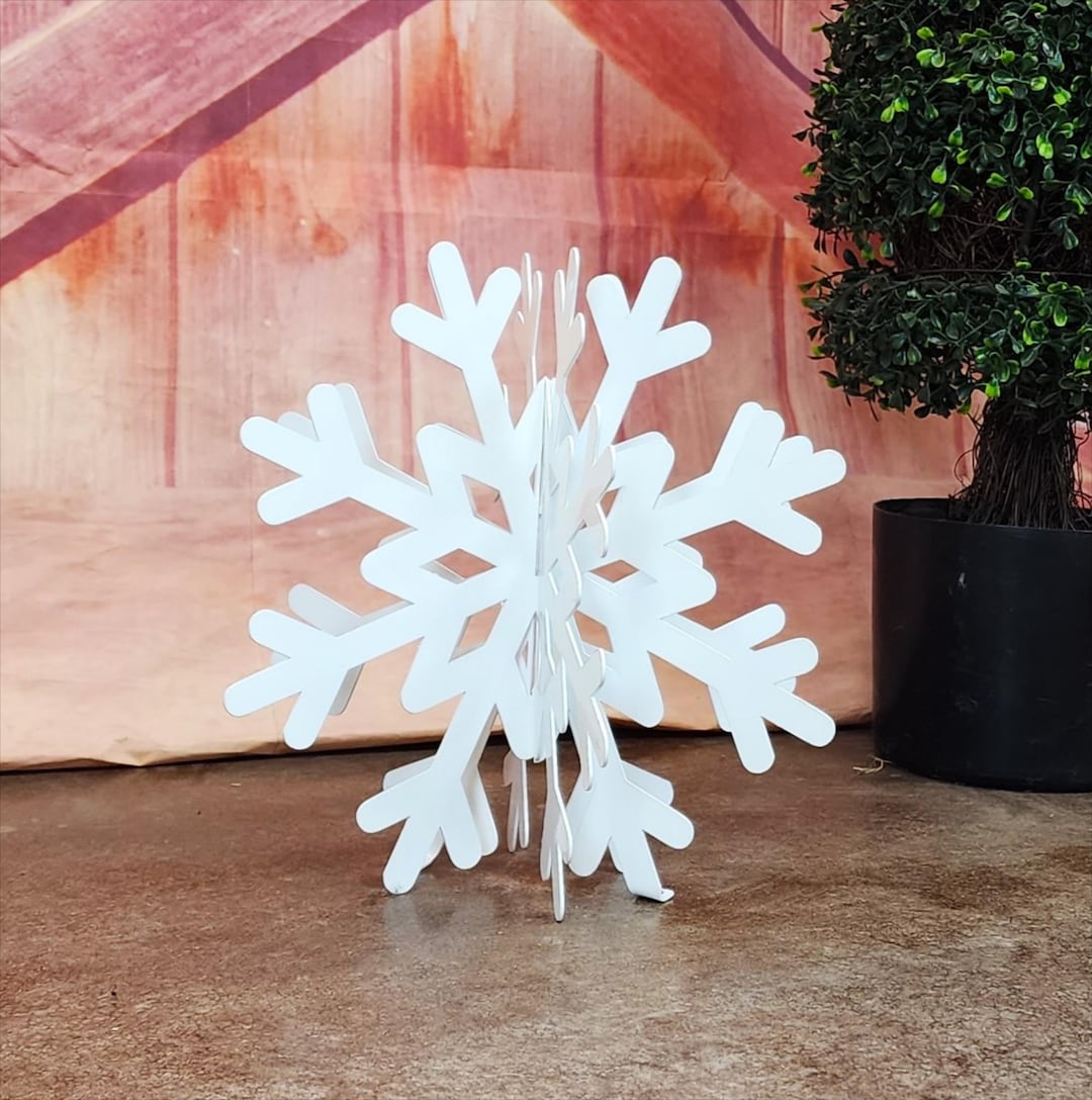 Snowflake Metal Yard Art - Hosting Holiday Decor - Garden Sculpture - Etsy
