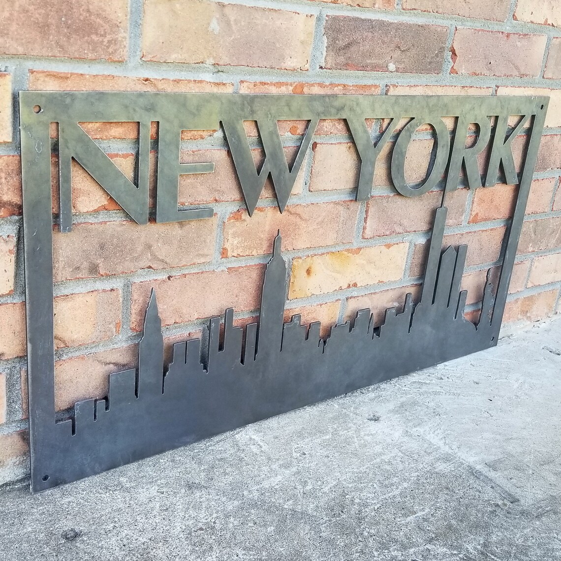 Personalized Metal New York Skyline Sign New York City NY | Etsy