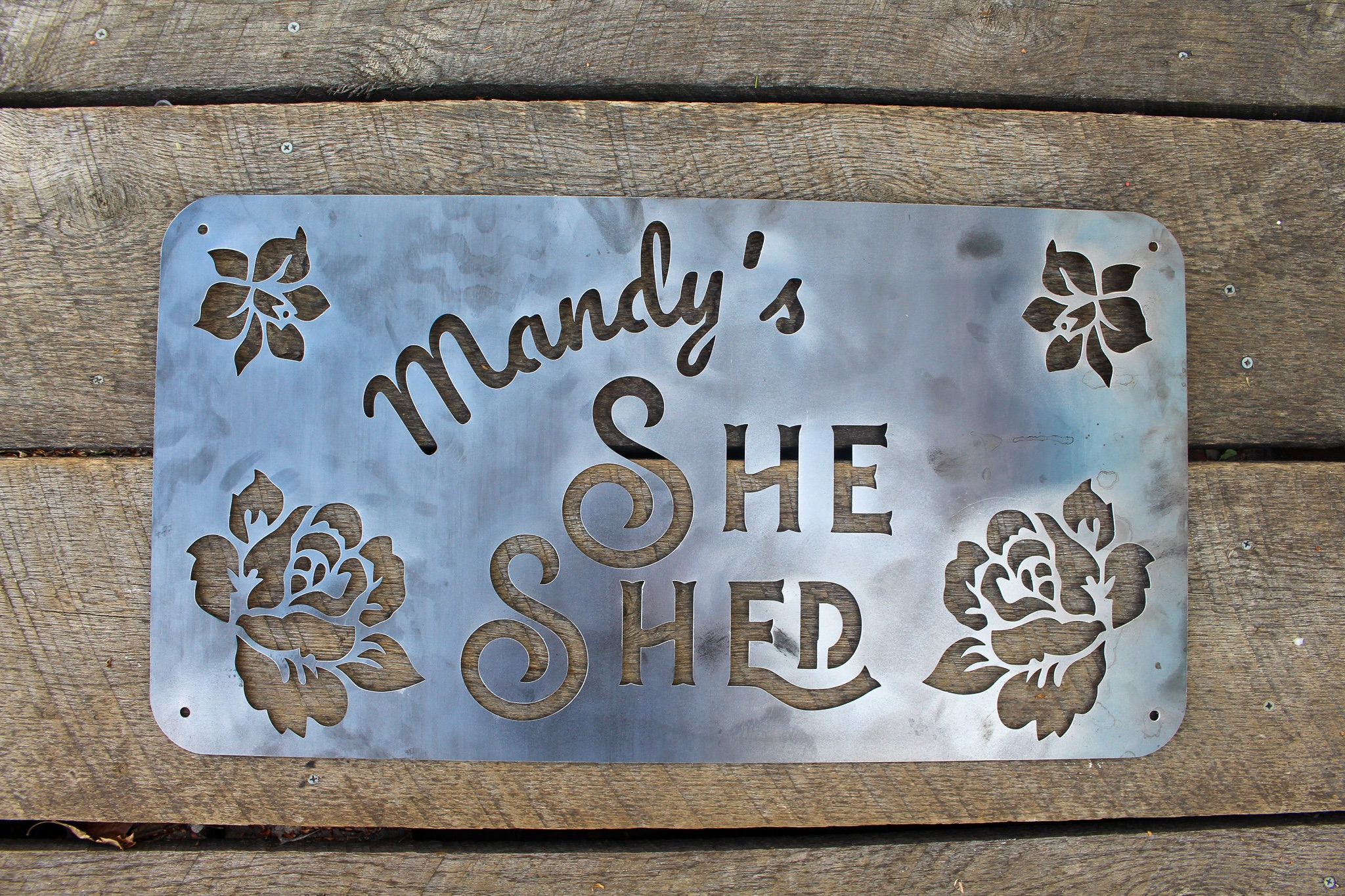 Custom Metal She Shed Sign Personalized She Shed Decor - Etsy