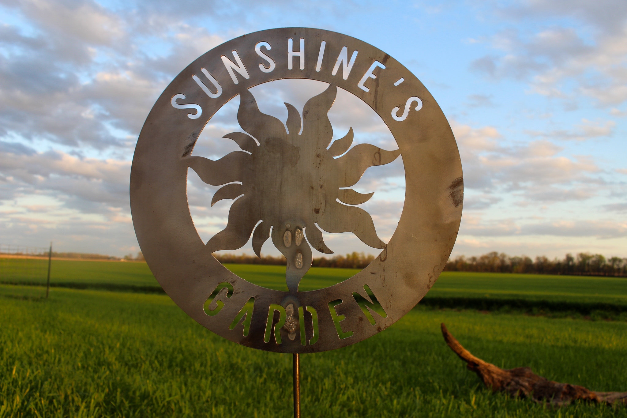 Personalized Sun Garden Art Personalized Yard Decor Custom | Etsy