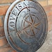 Personalized Compass Rose Metal Sign - Personalized Wedding Gift ...