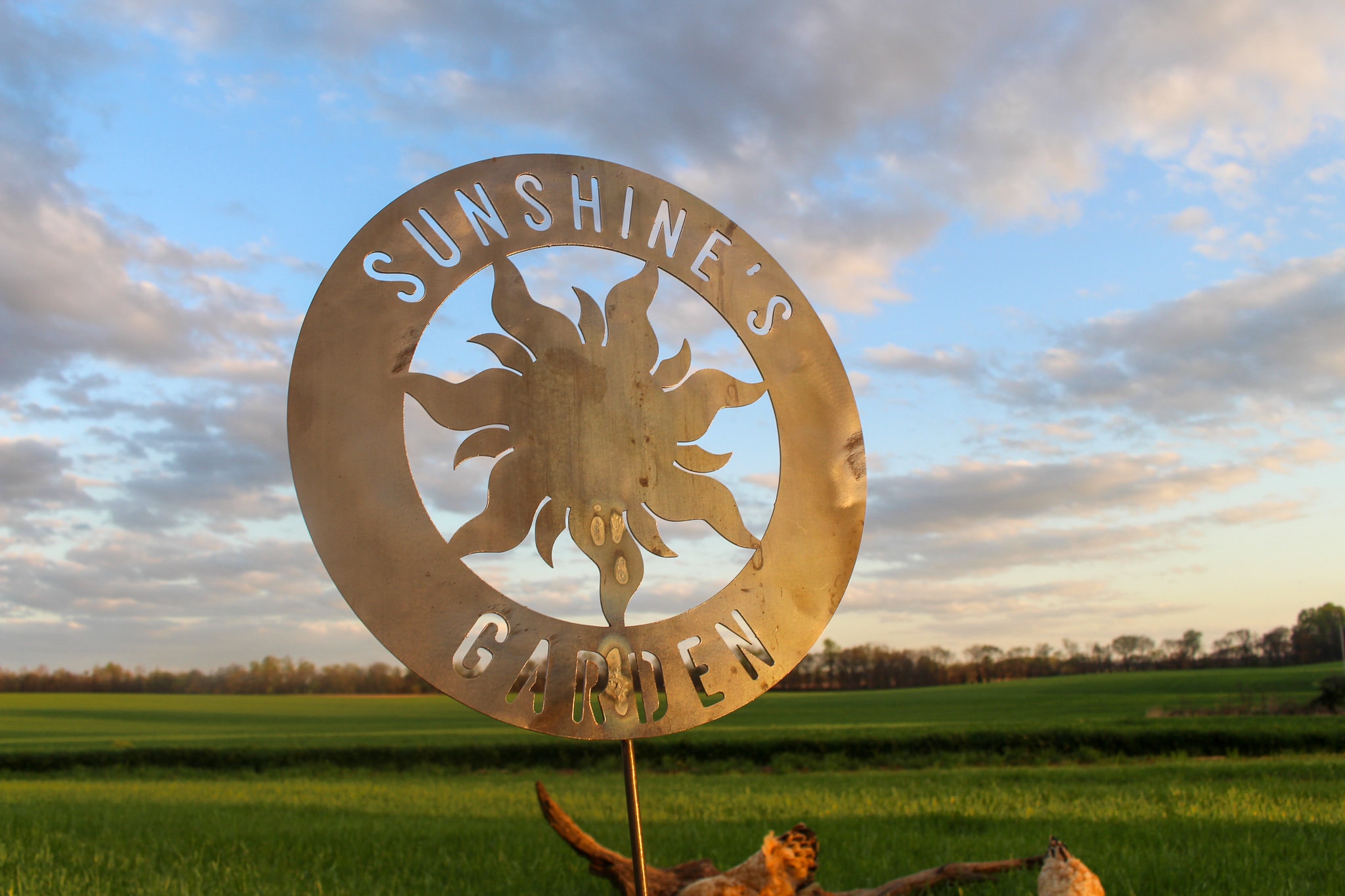 Personalized Sun Garden Art Personalized Yard Decor Custom | Etsy