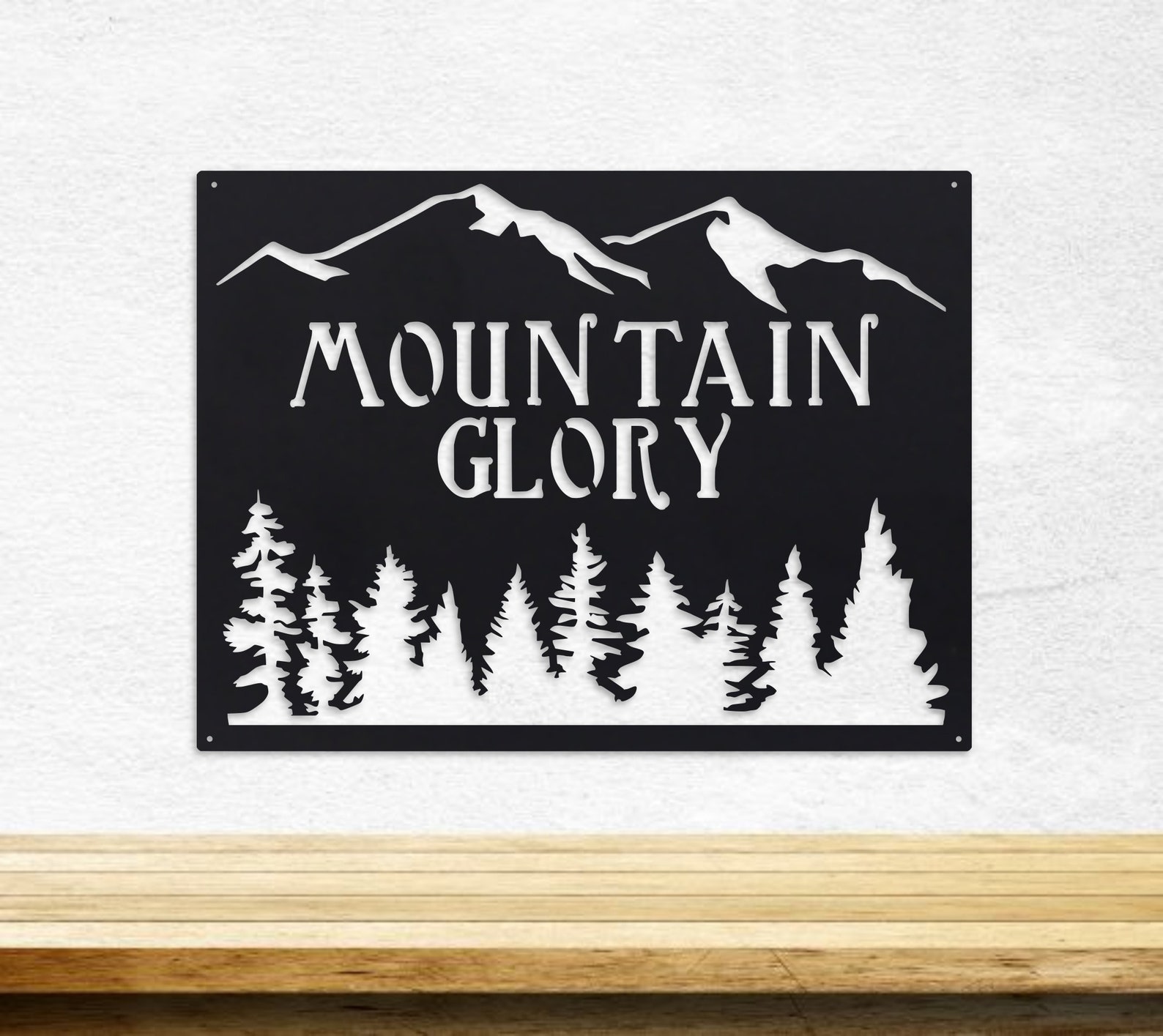 Personalized Metal Mountain Sign Mountain Home Metal Sign | Etsy