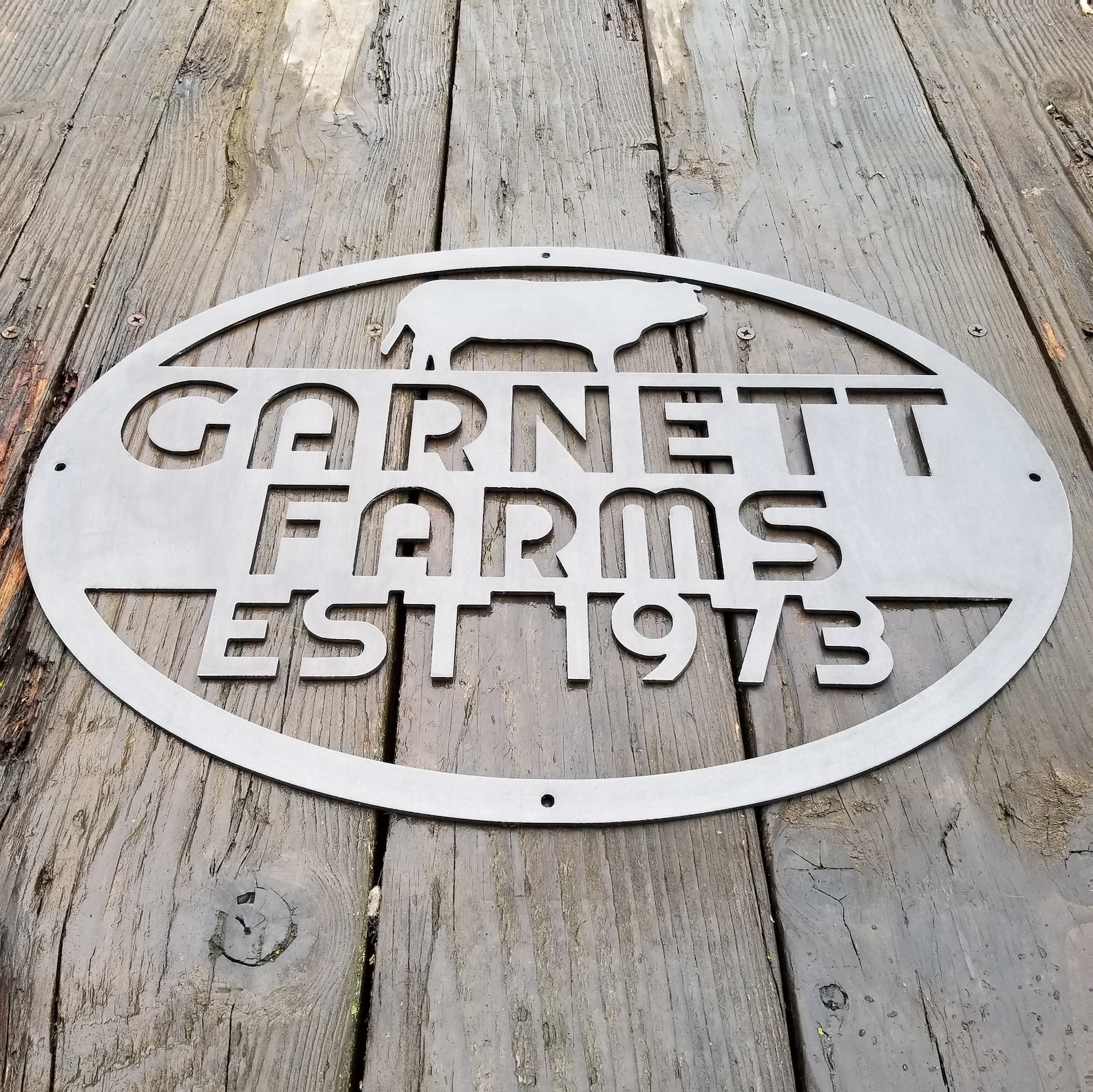 Custom Metal Farm Sign Personalized Family Farm Sign Metal | Etsy
