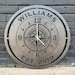 Personalized Compass Rose Metal Clock - Nautical Wall Art - Large Wall ...