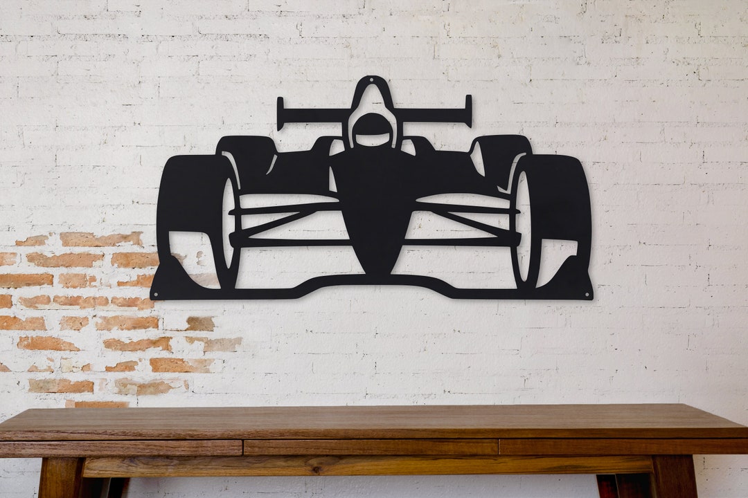 Race Car Metal Sign Wall Art Man Cave Workshop Garage Decor Car Decor ...