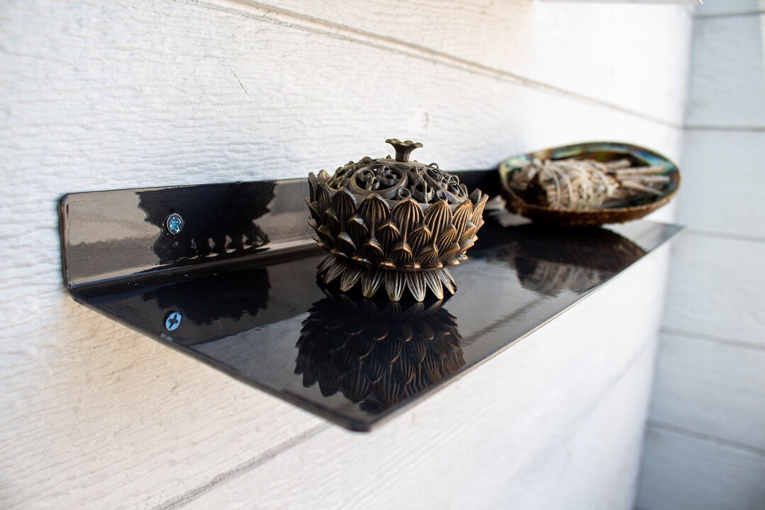 Modern Metal Floating Shelf - Floating Kitchen Shelf - Heavy Duty Shelf ...