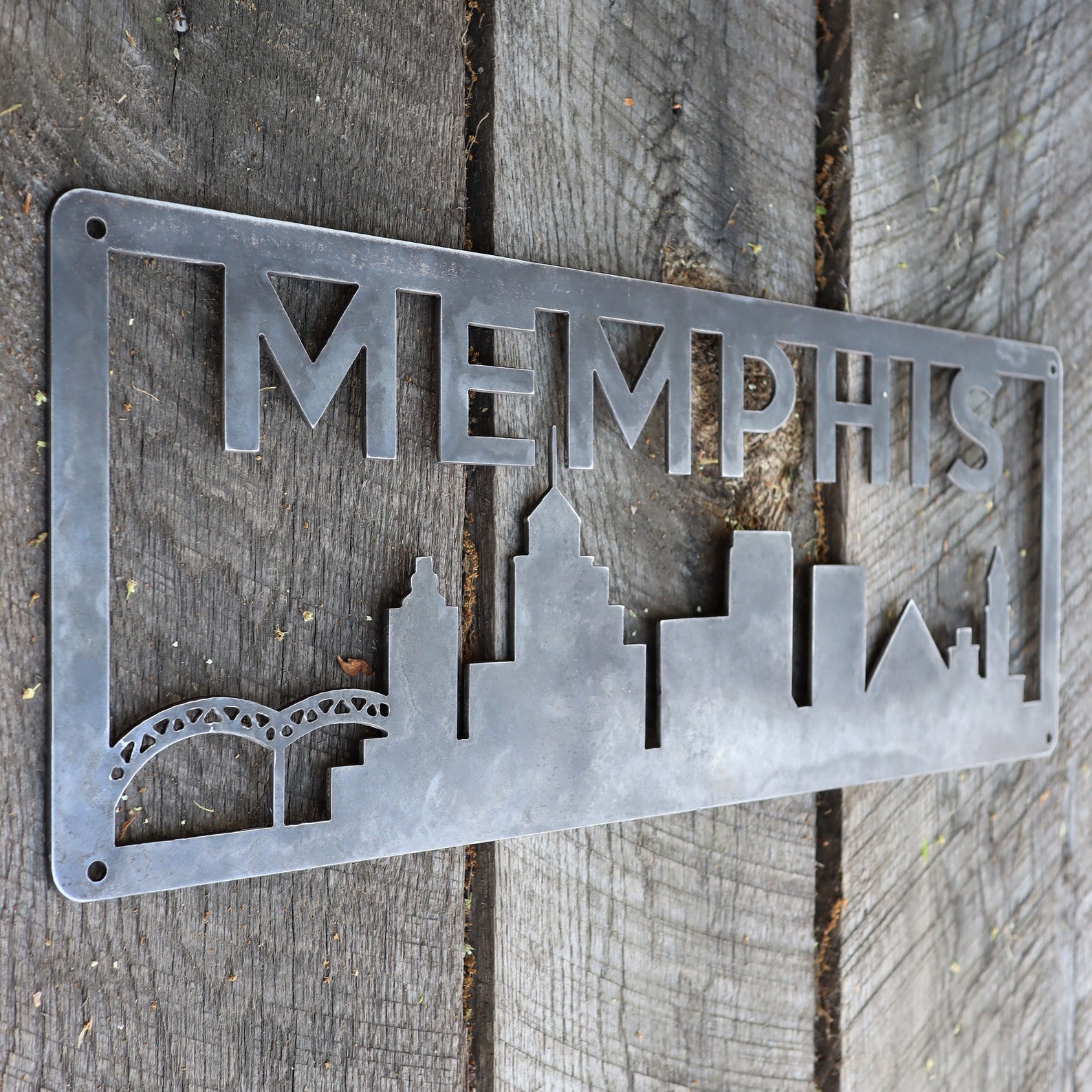 Personalized Metal Memphis Skyline Sign Memphis Tennessee | Etsy