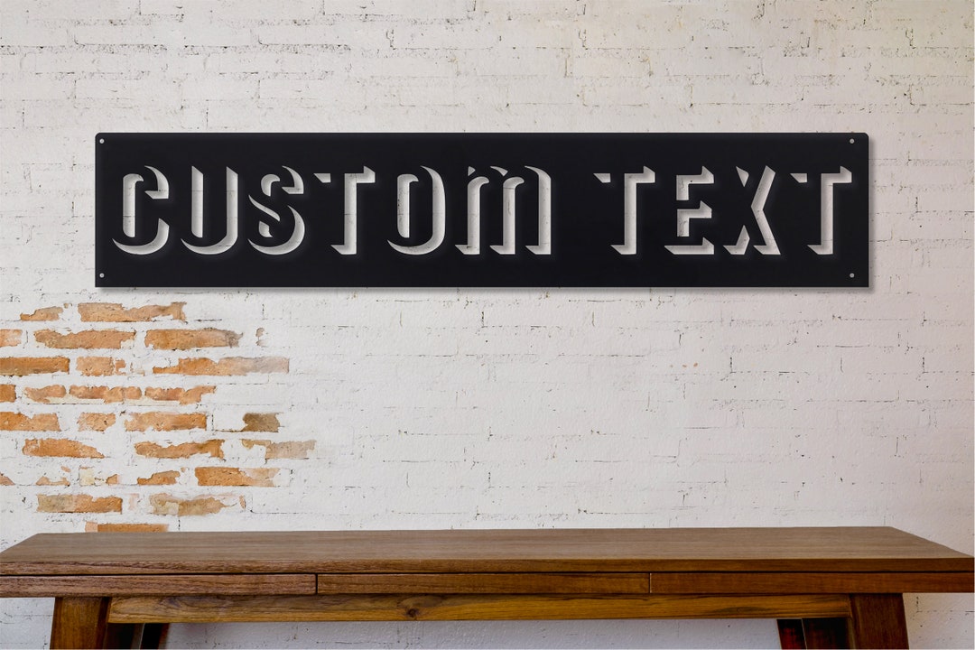 Maker Space - Personalized Metal Workshop Sign - Custom Shop Decor ...