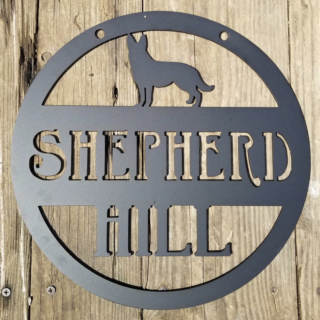 Custom Hanging Metal Dog Sign - German Shepherd - Poodle - Beagle ...