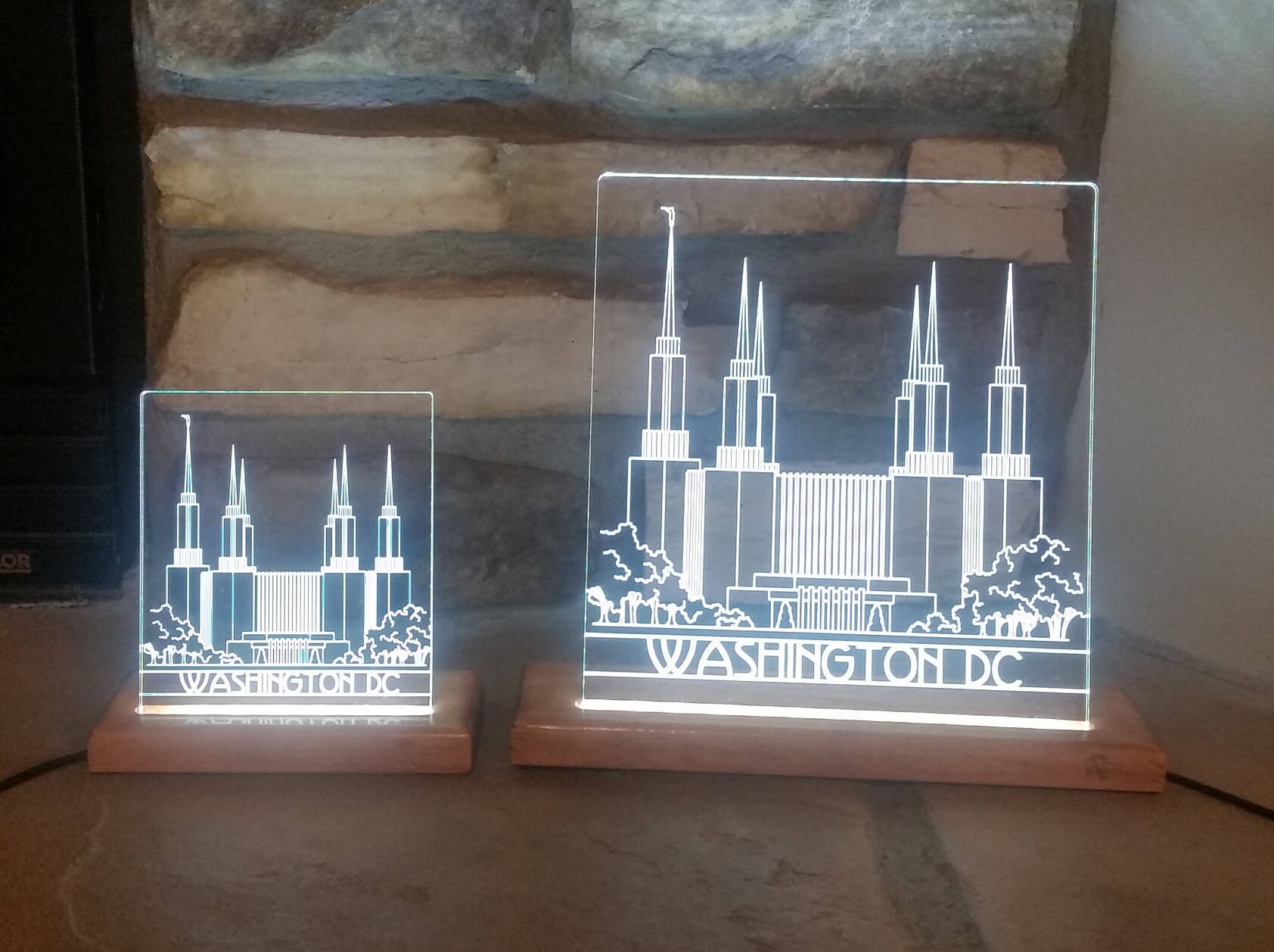 LDS Temple Personalized LED Picture - Etsy