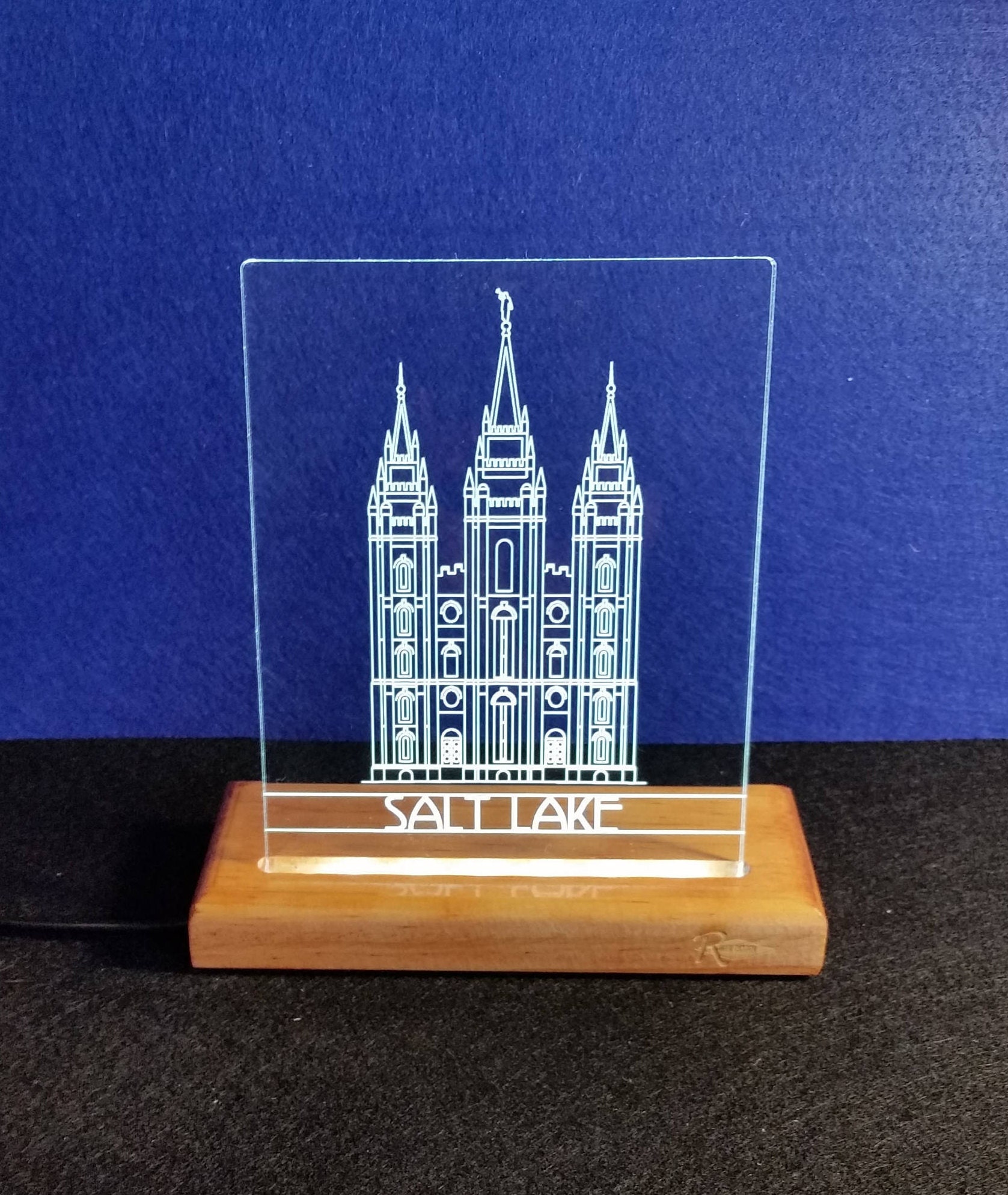 LDS Temple Personalized LED Picture - Etsy