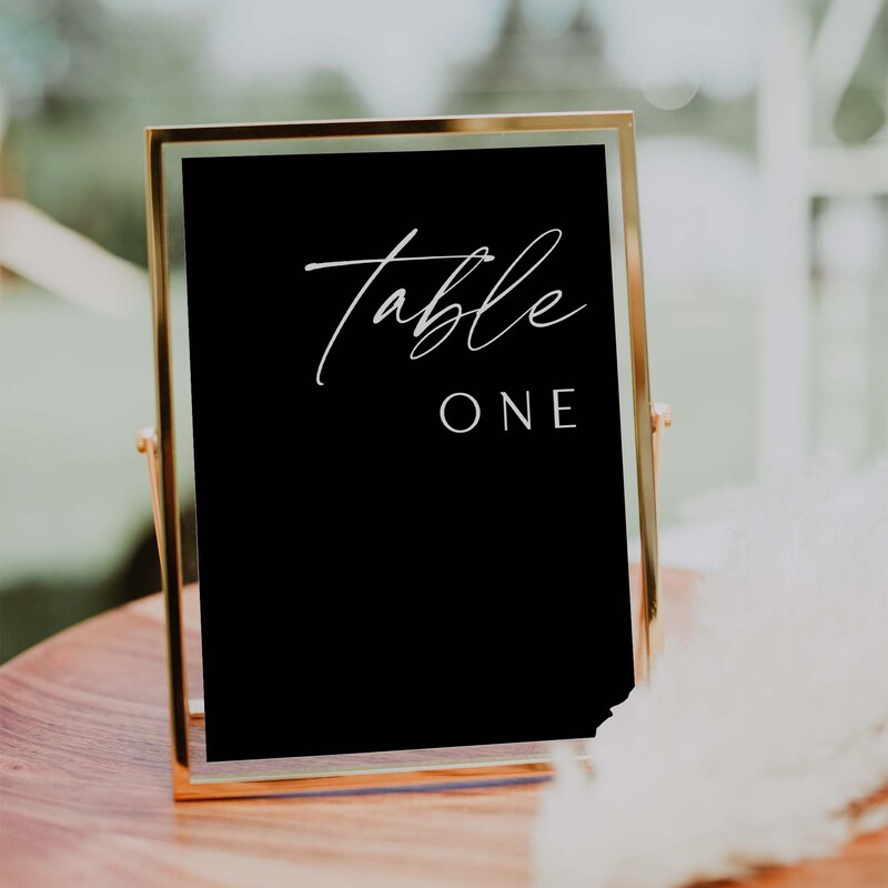 Black Table Numbers - Etsy