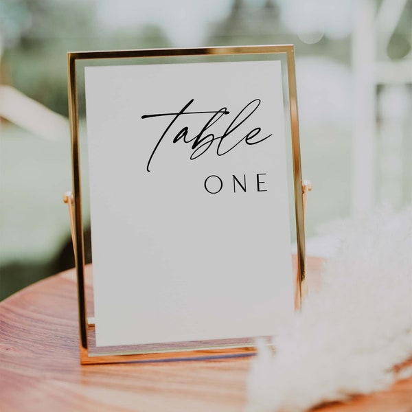 5x7 Table Numbers - Etsy