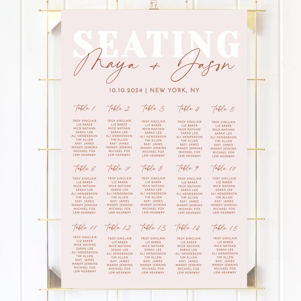 Seating Assignment - Etsy