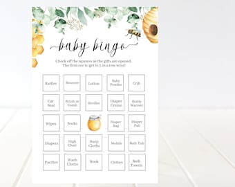 Bumble Bee Baby Shower Abc Baby Game Printable INSTANT - Etsy