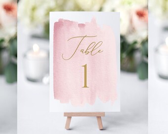 Mauve Table Numbers - Etsy