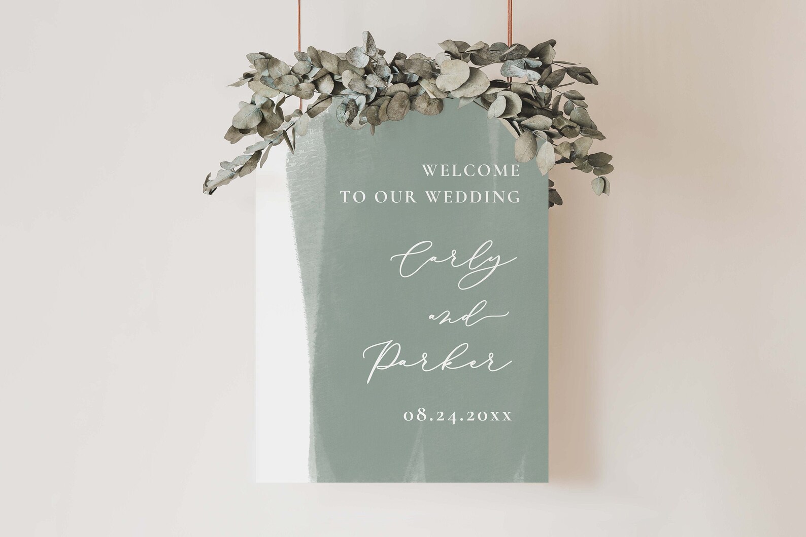 Sage Green Welcome Sign for Wedding Light Green Printable - Etsy
