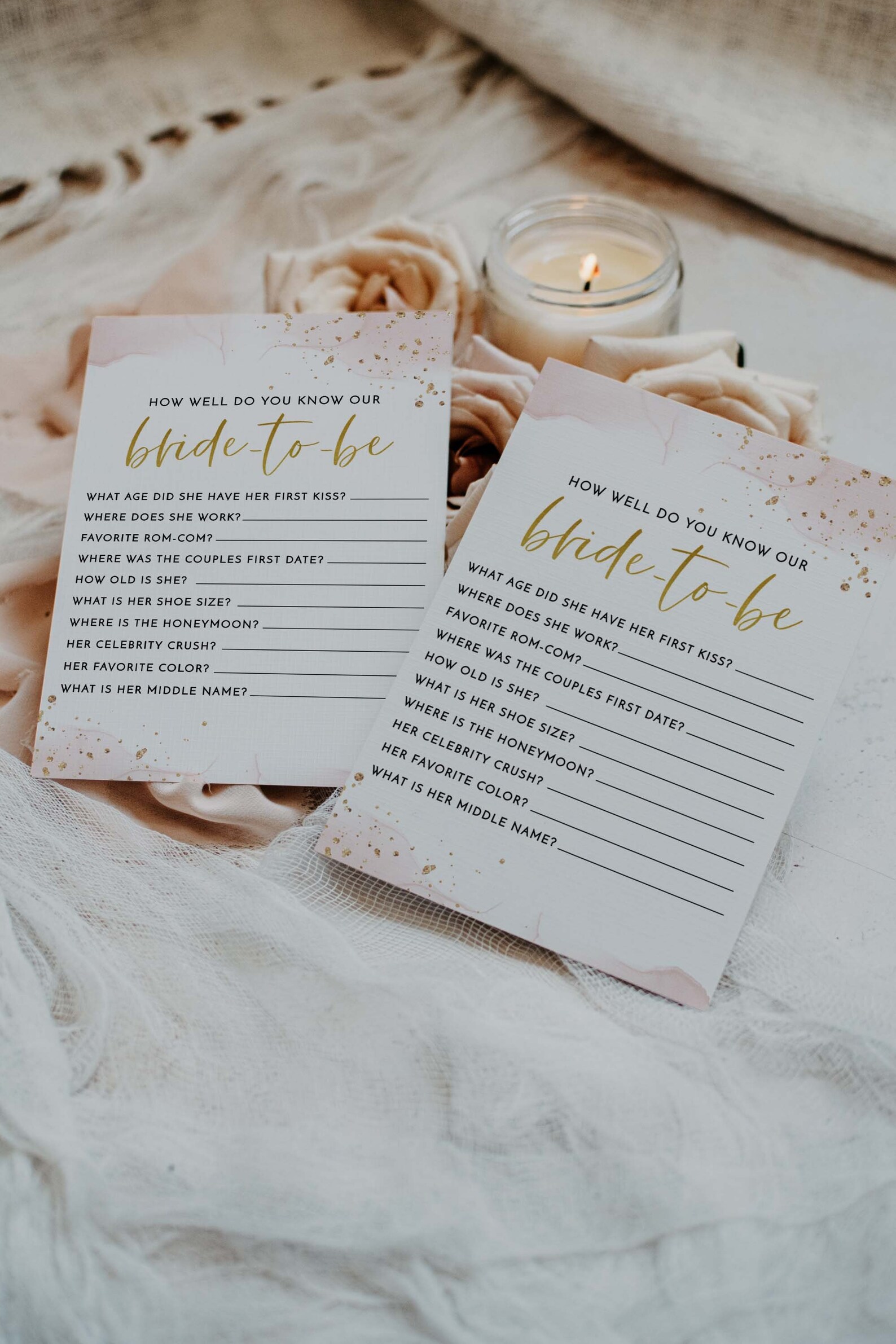 How Well Do You Know the Bride Party Game, Bridal Shower Party Game ...
