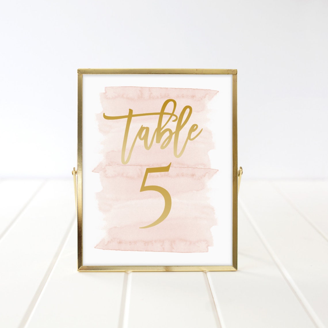 Watercolor Table Numbers Blush Table Numbers Wedding Table - Etsy