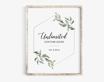 8x10 Sign Template - Etsy