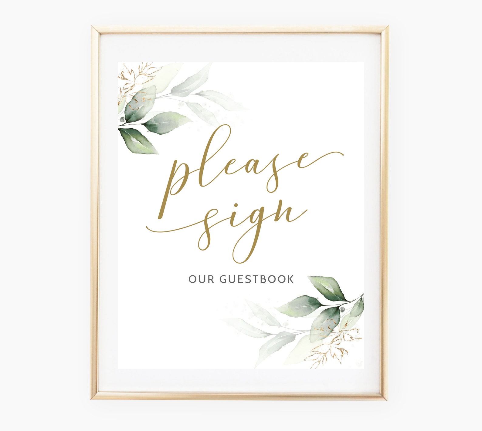Please Sign Our Guest Book Printable Guest Book Sign Wedding - Etsy