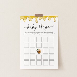 Bee Baby Bingo Printable Game, Mommy Bee Bingo Game, Parents to Bee ...