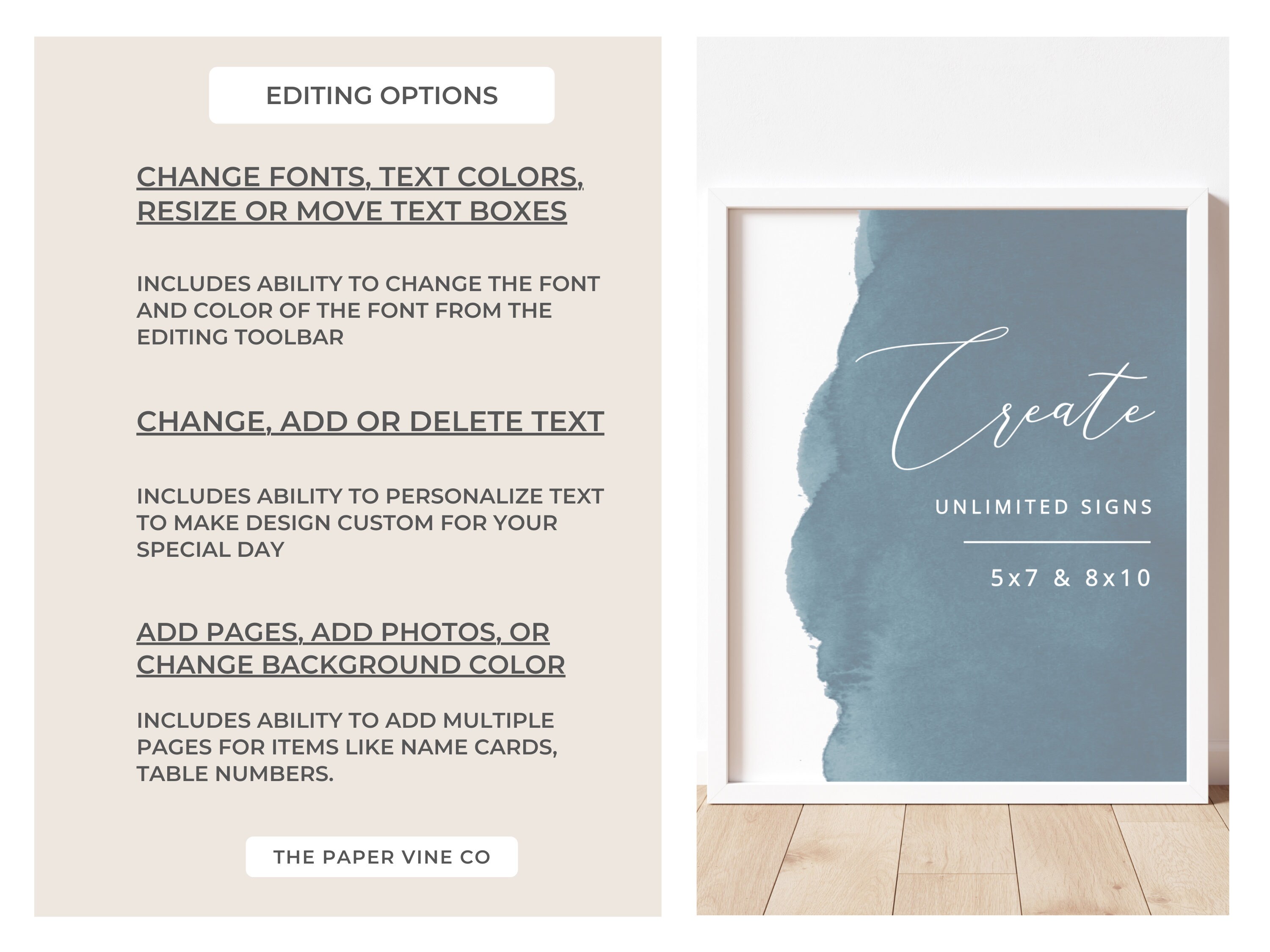 Paper & Party Supplies Paper Invitations & Announcements Editable in ...