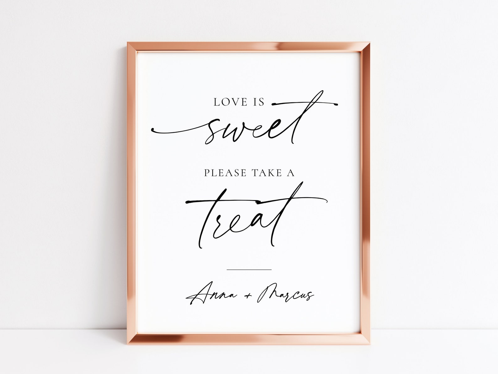 Love is Sweet Sign Sweet Treats Printable Favors Sign | Etsy