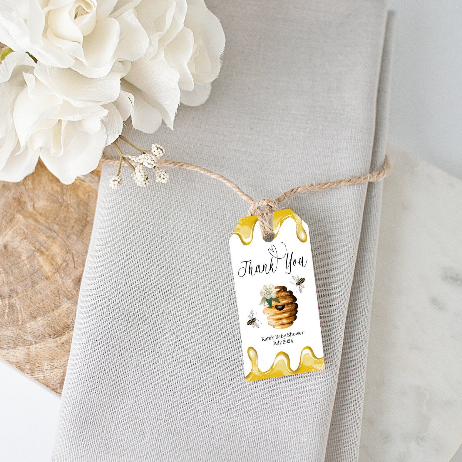 Bumble Bee Printable Favor Tags Honey Bee Gift Tags Babee - Etsy