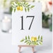 Lemon Table Numbers Citrus Table Numbers Template Printable - Etsy