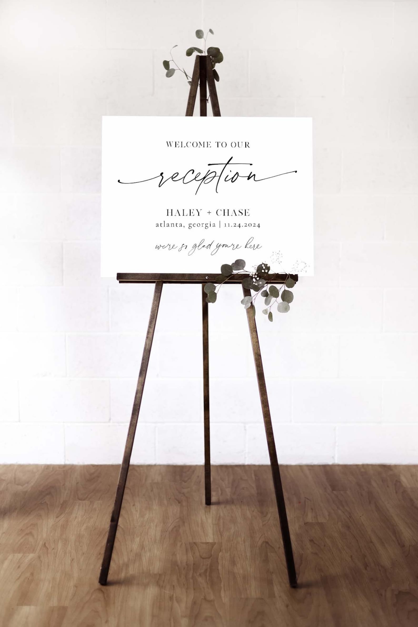 Reception Welcome Sign Printable Welcome to Our Reception - Etsy