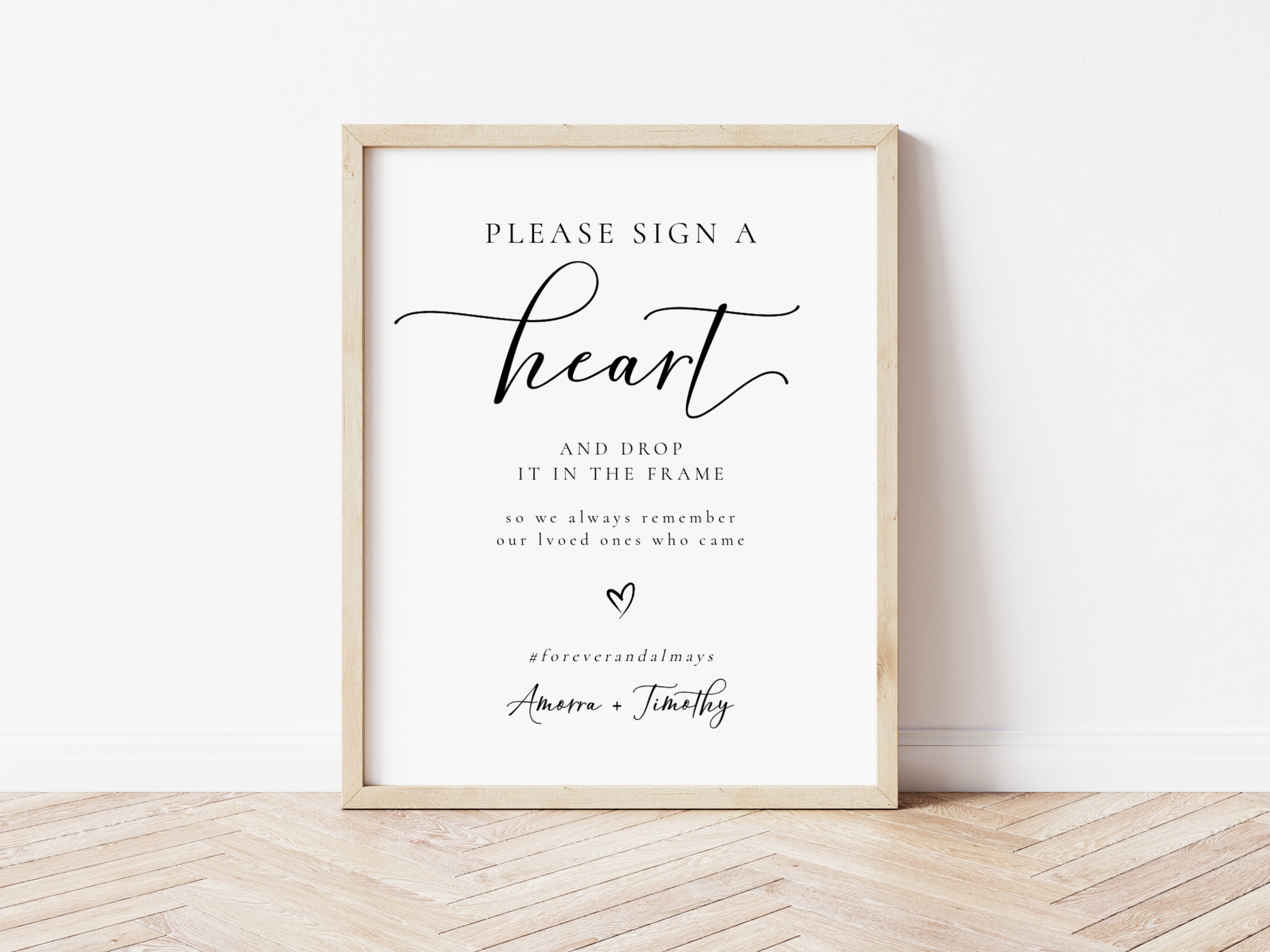 Please Sign a Heart Wedding Sign Drop Box Guest Book Sign - Etsy Australia