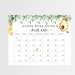 Bumblebee Due Date Calendar Game Due Date Prediction Shower - Etsy