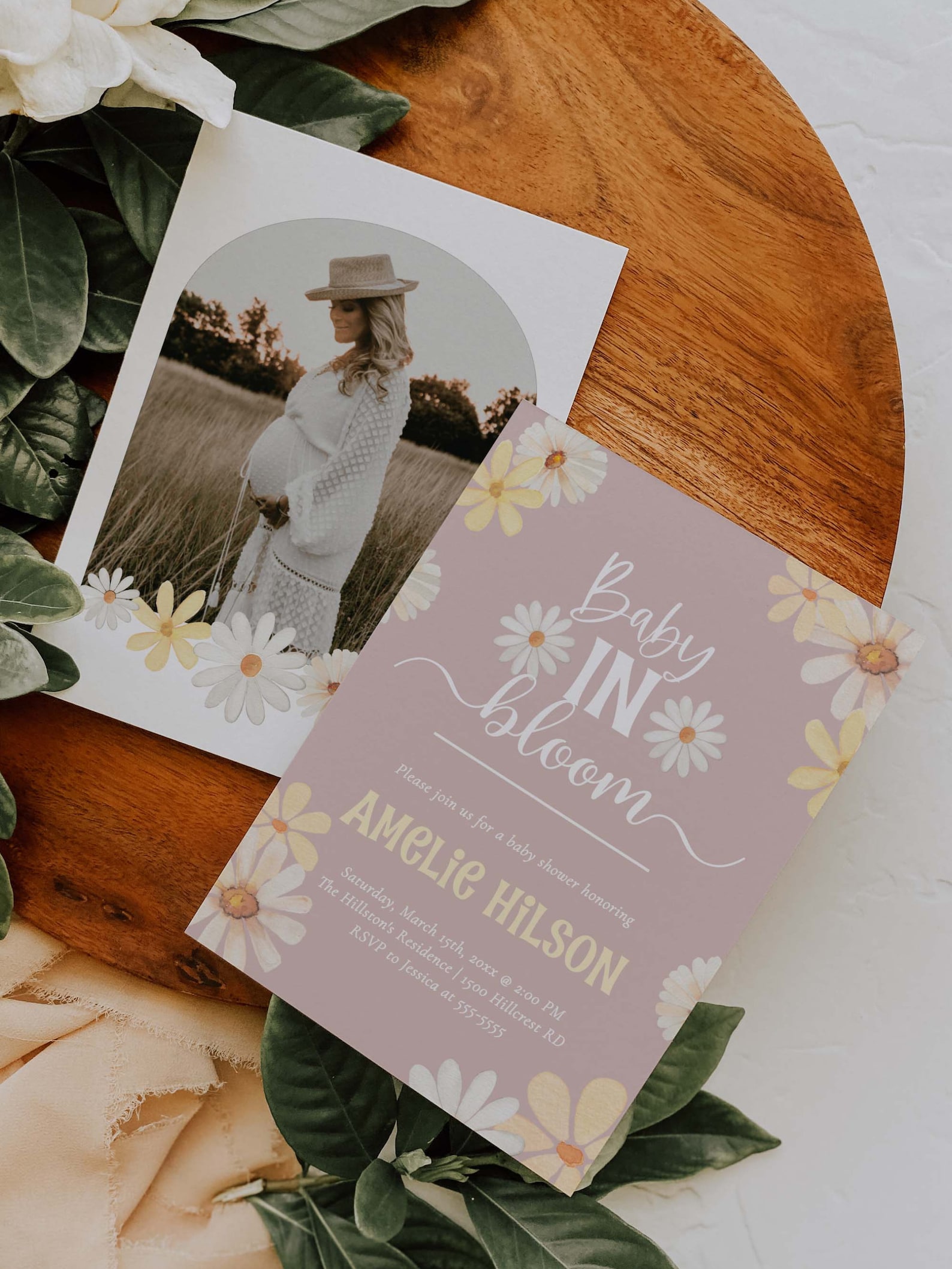 Baby in Bloom Baby Shower Invitation Floral Baby Shower - Etsy