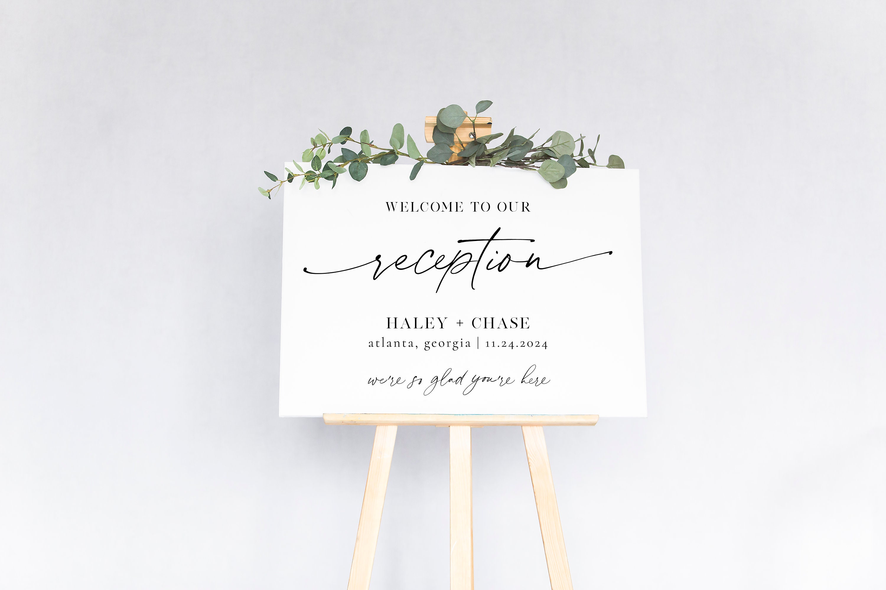 Reception Welcome Sign Printable Welcome to Our Reception - Etsy UK