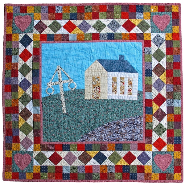 Schoolhouse Quilt - Etsy