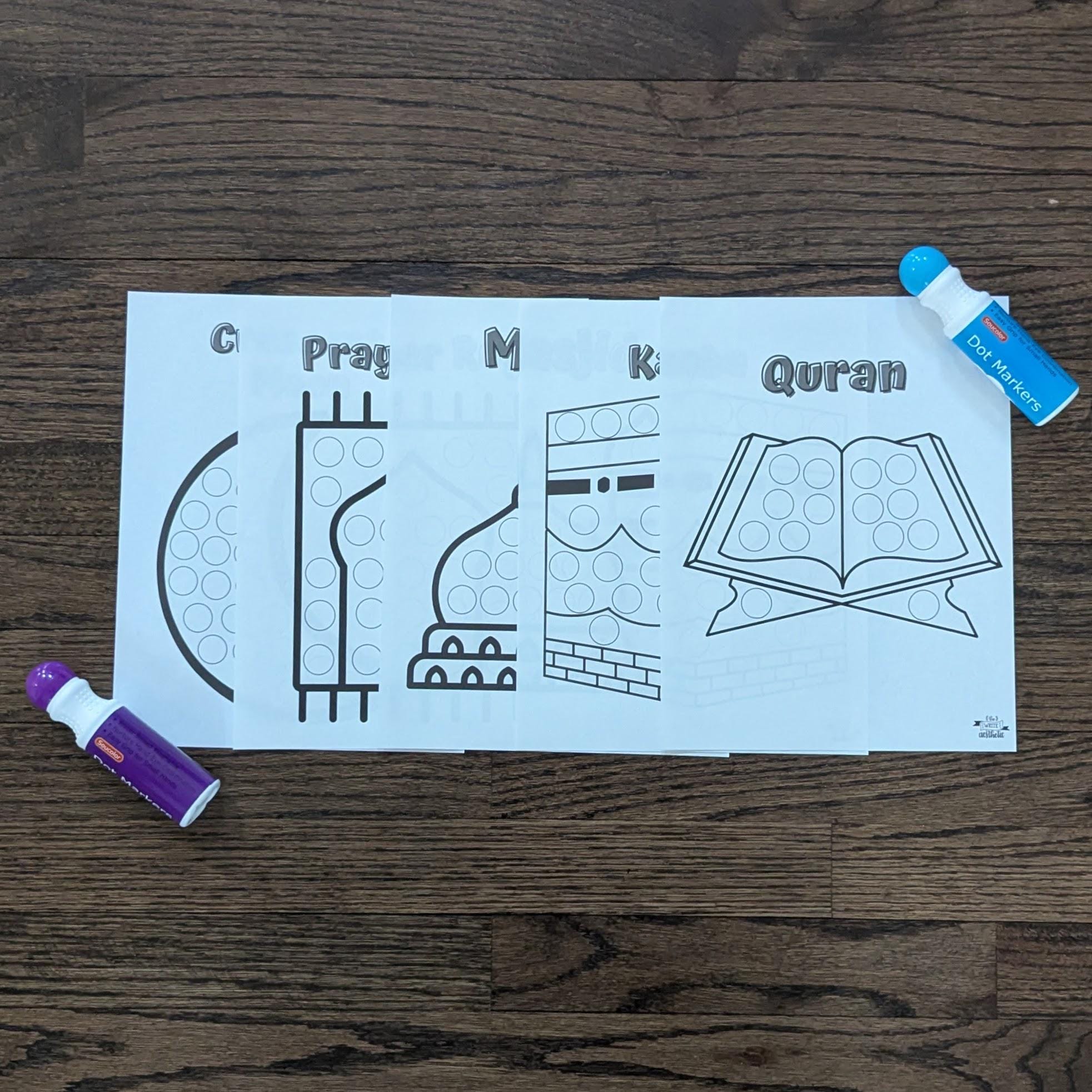 Islamic Dot Marker Pages | Dot Marker Printable | Ramadan Dot Marker ...