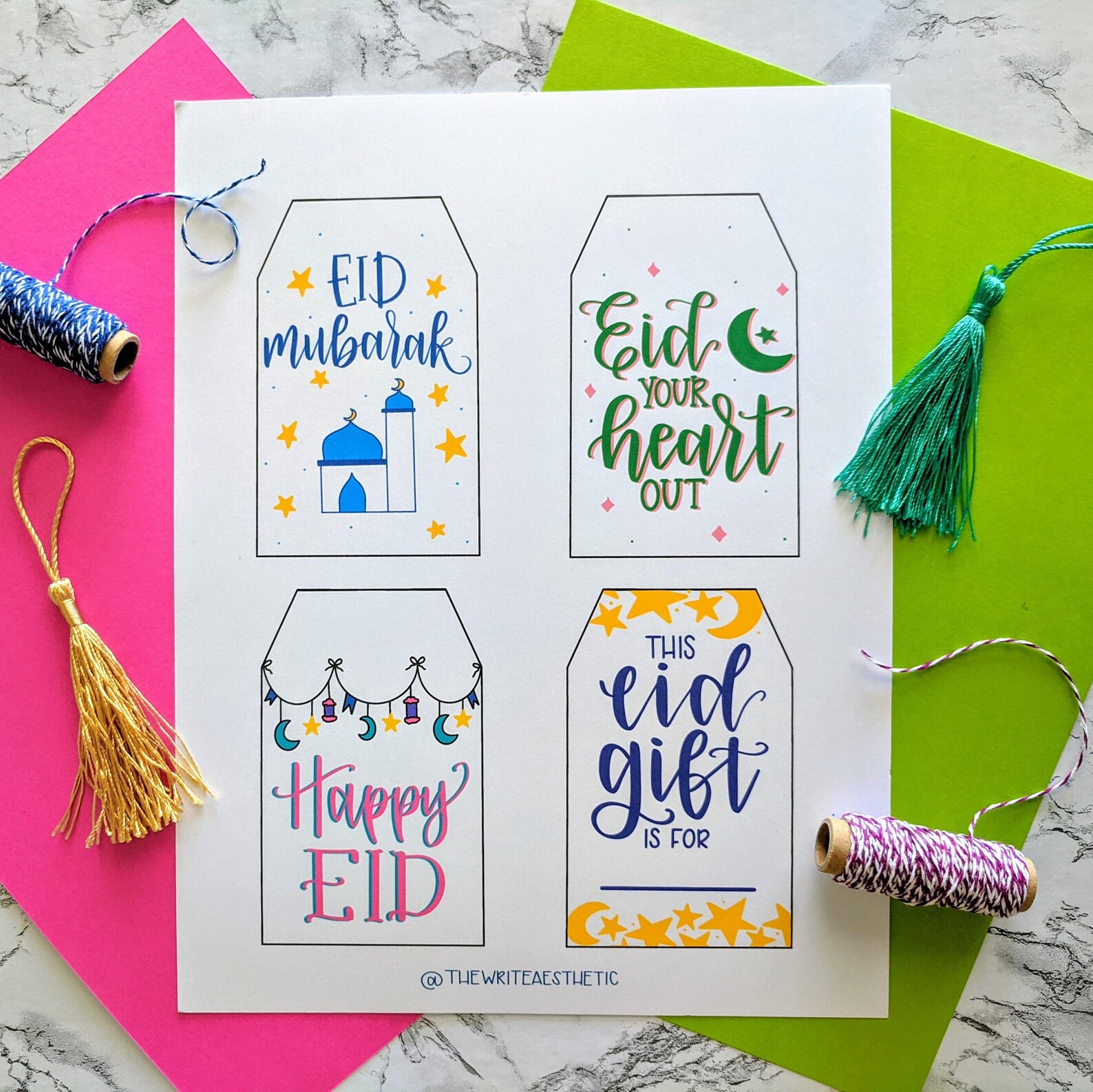 Eid Gift Tag | Printable Eid Gift Tags | Eid Gift - Etsy