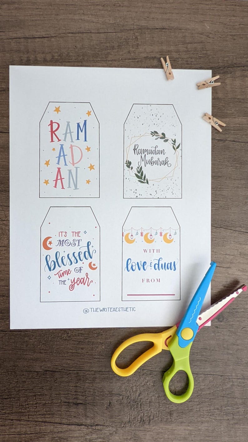 Ramadan Gift Tag | Printable Ramadan Gift Tags | Ramadan Gift - Etsy