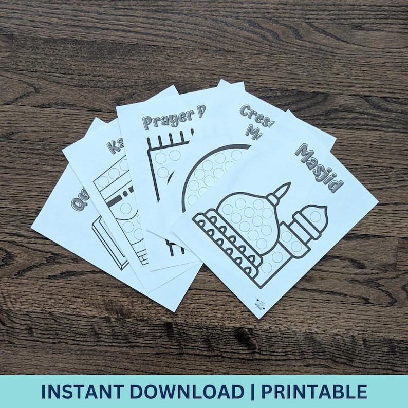 Islamic Dot Marker Pages | Dot Marker Printable | Ramadan Dot Marker ...